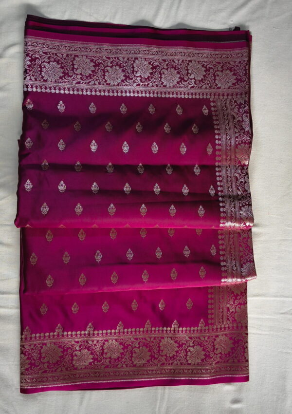 Magenta Banarasi Kattan Silk Saree – Royal Zari Heritage Weave – Savya ...